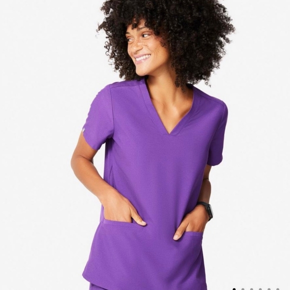 Figs | Tops | Figs Ultraviolet Purple Scrub Top | Poshmark